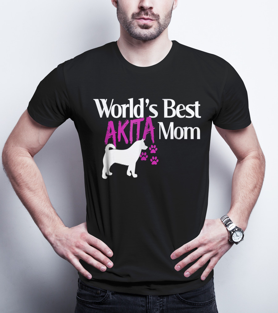World's Best Akita Mom T-Shirt