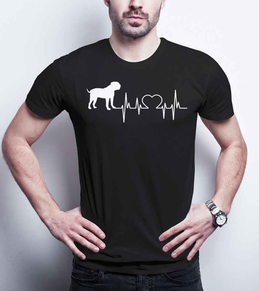American Bulldog Heartbeat Line T-Shirt