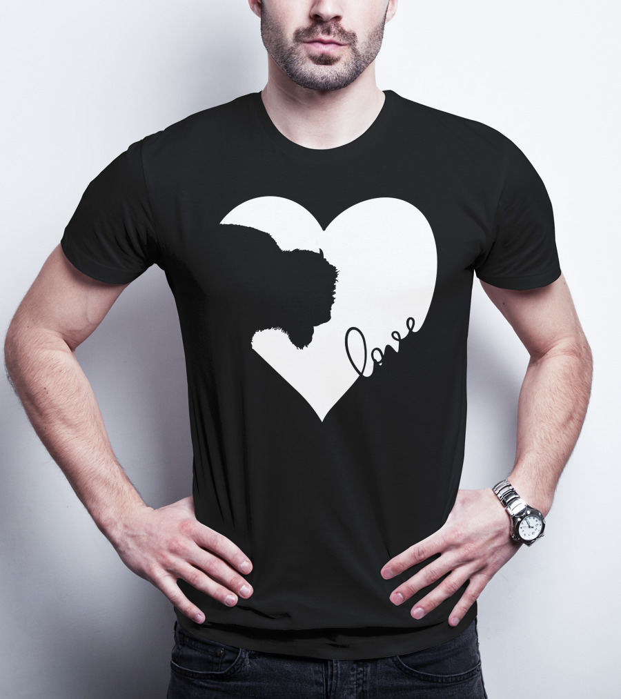 Bison Love Heart T-Shirt