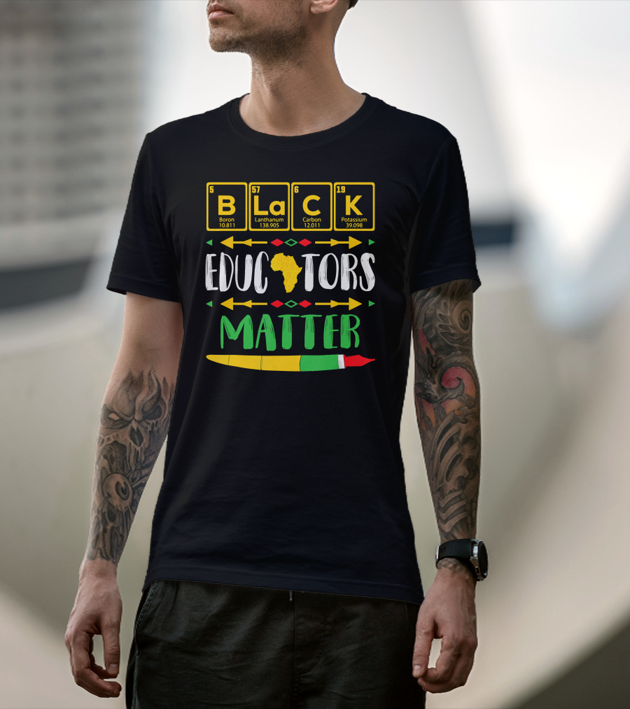 Black Educators Matter Africa Periodic Table T-Shirt