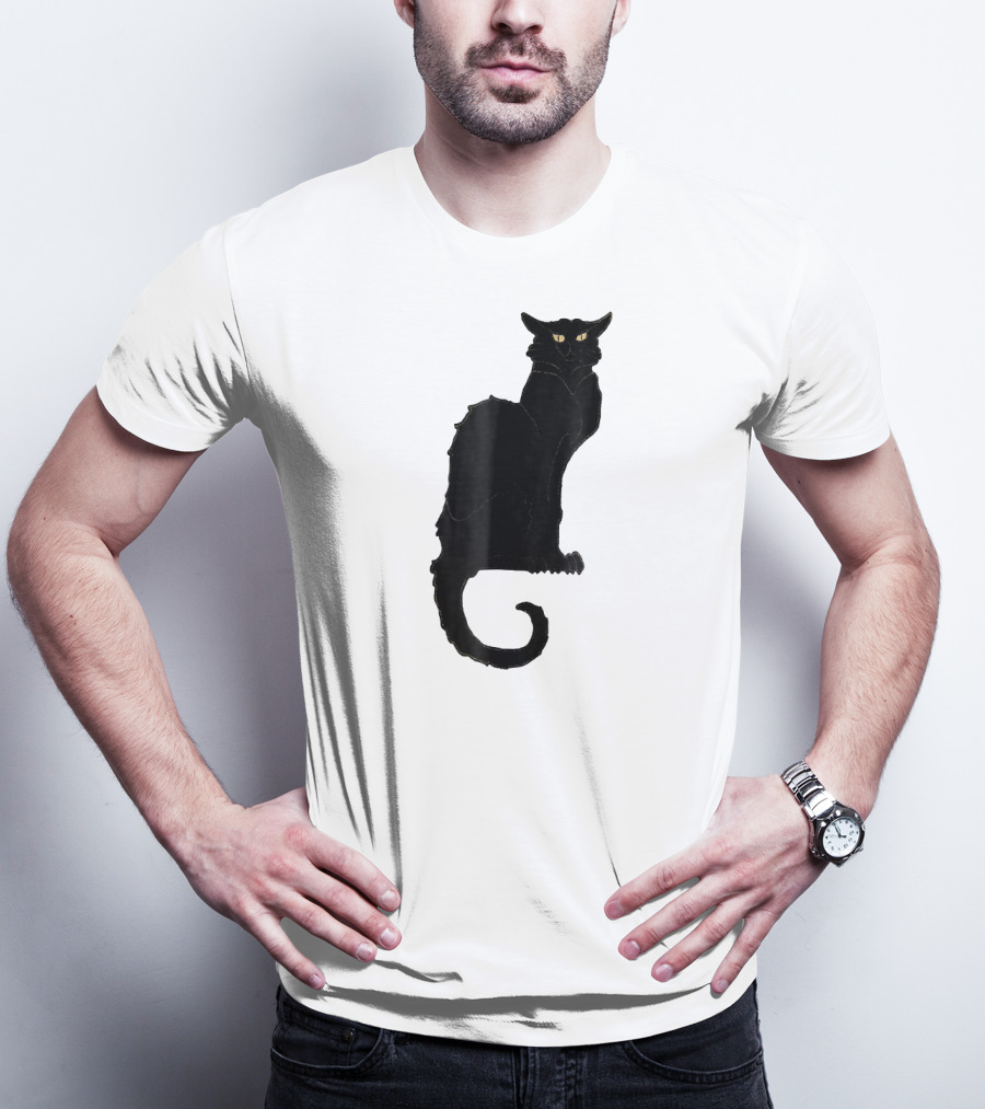 Ce Soir Chat Noir Bla Vintage Art Nouveau T-Shirt