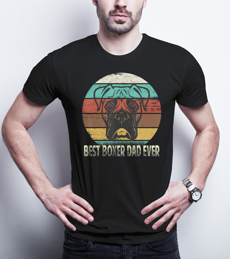 Best Boxer Dad Ever Vintage T-Shirt