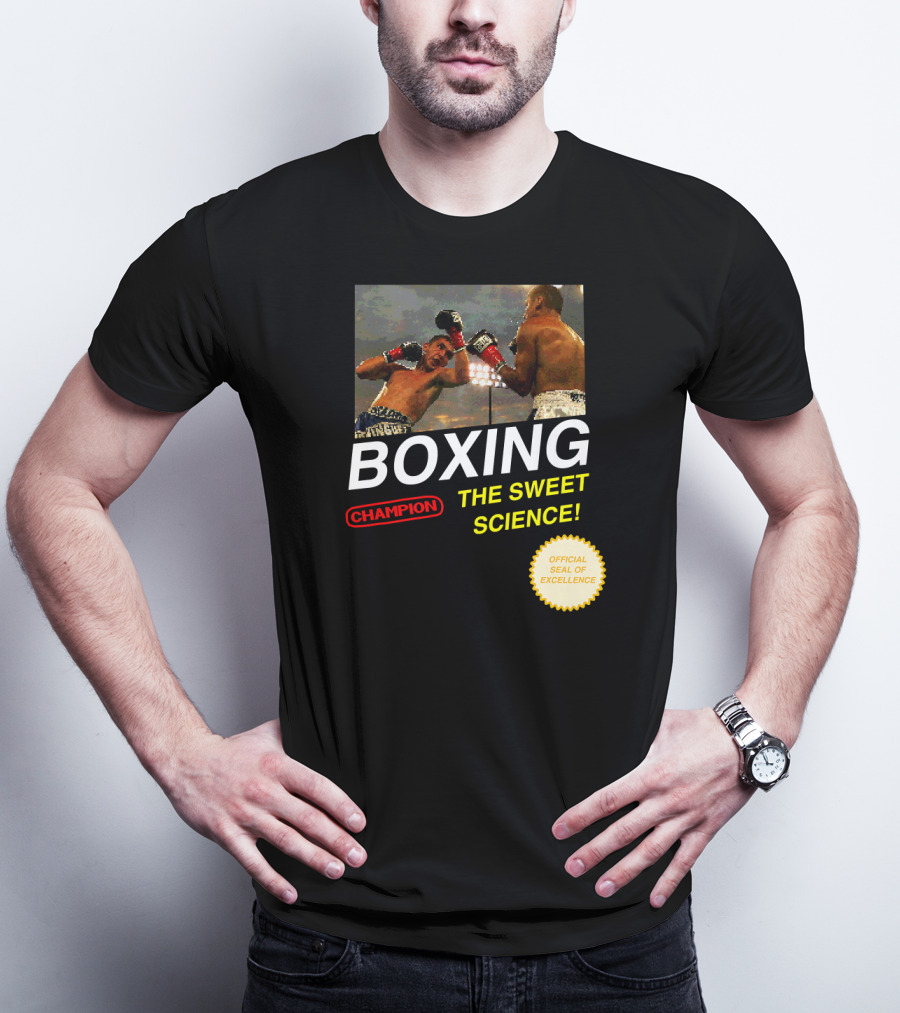BOXING Champion The Sweet Science 8 Bit Video Game T-Shirt