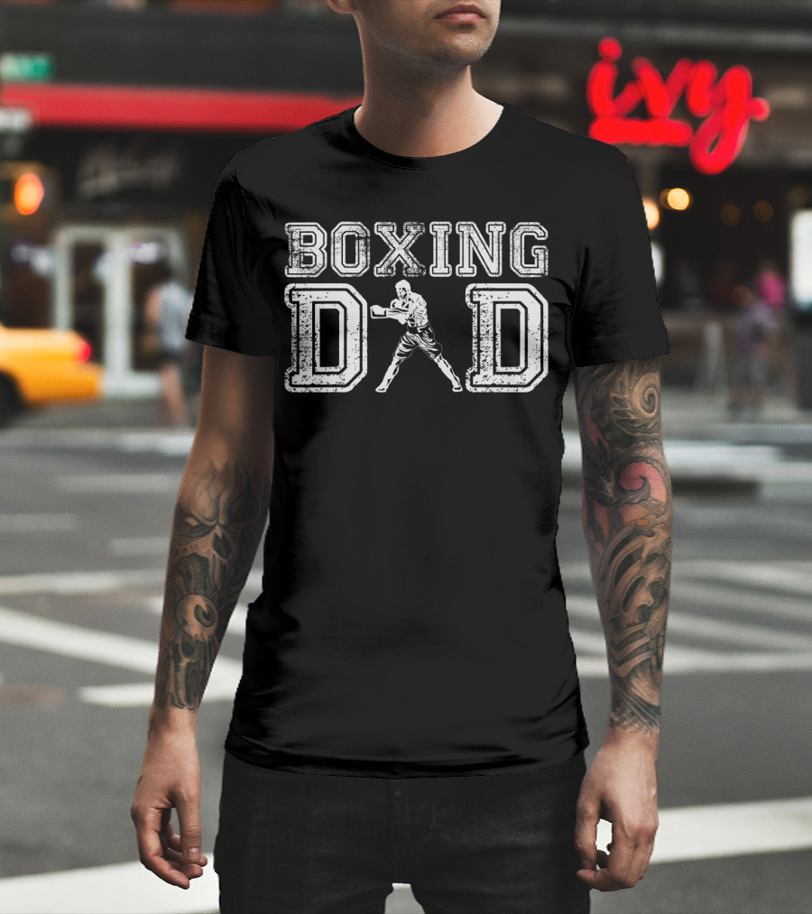 Boxing Dad Vintage Boxer Daddy Father's T-Shirt