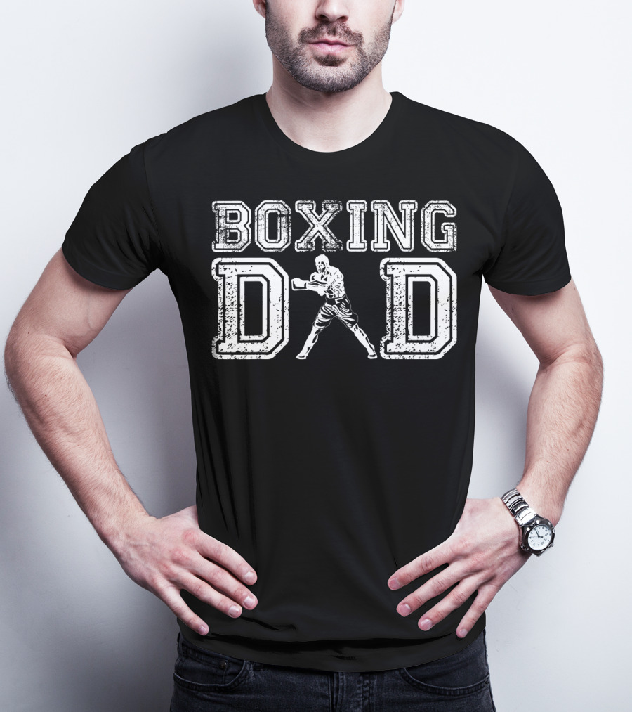 Boxing Dad Vintage Boxer Daddy Father's T-Shirt