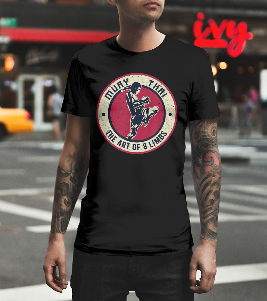 Muay Thai The Art Of 8 Limbs Vintage Boxing Karate T-Shirt