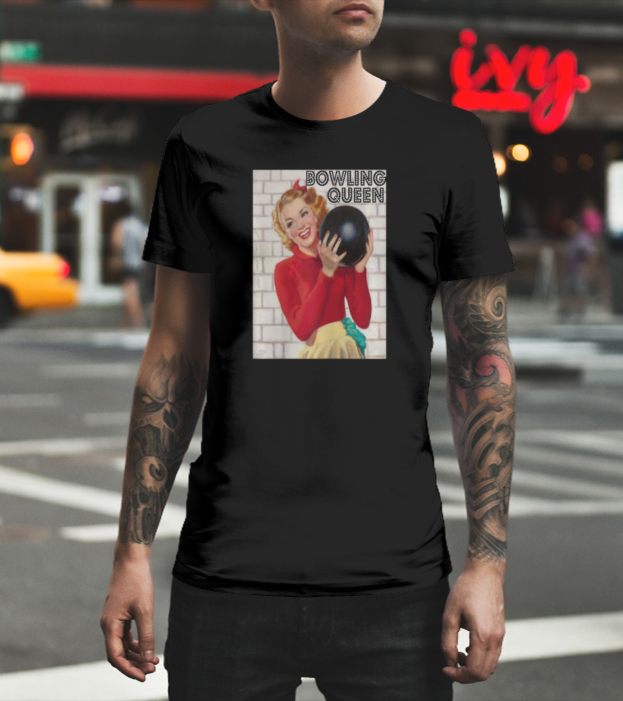Bowling Queen Vintage Retro Style Women's T-Shirt