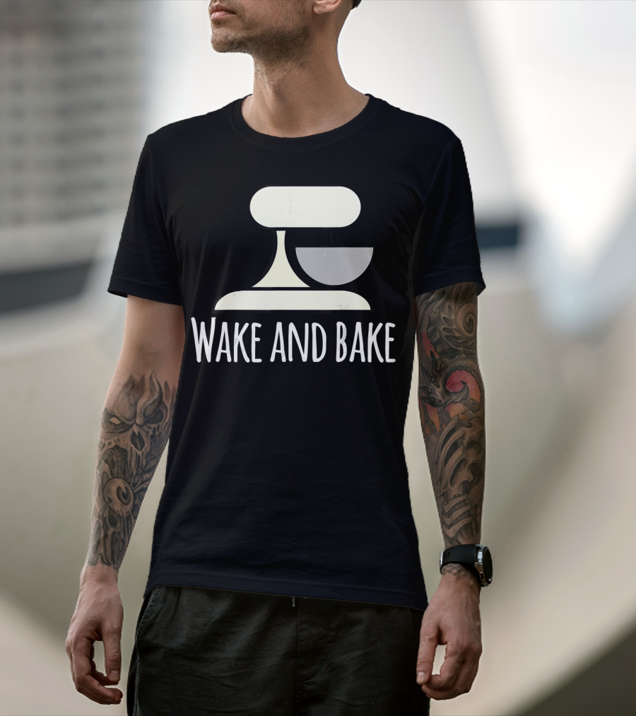 Wake And Bake Crazy Baking Lady Mixi With Mixer T-Shirt