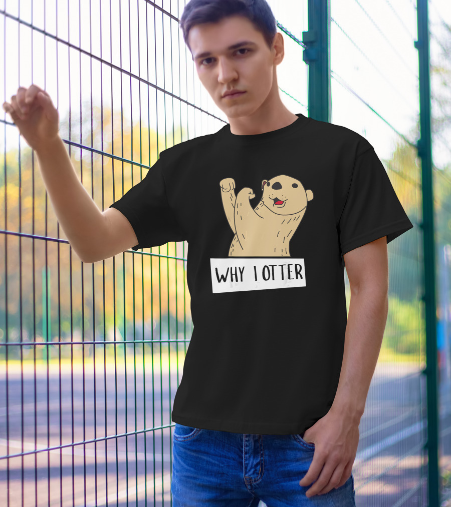 Why I Otter Funny Fighting Otter Pun Boxing Champion T-Shirt