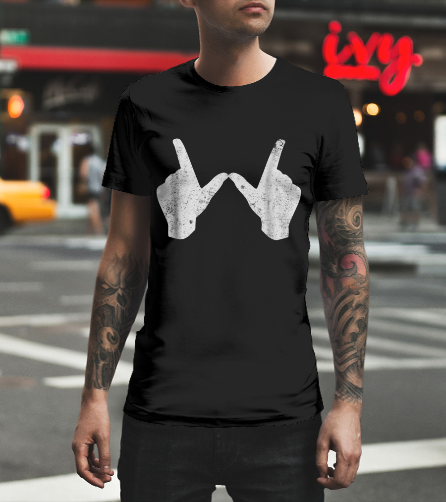 Wisconsin Youth University Hand Gesture W T-Shirt