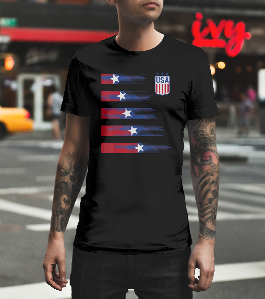 USA Soccer Stars Women Men Kids T-Shirt