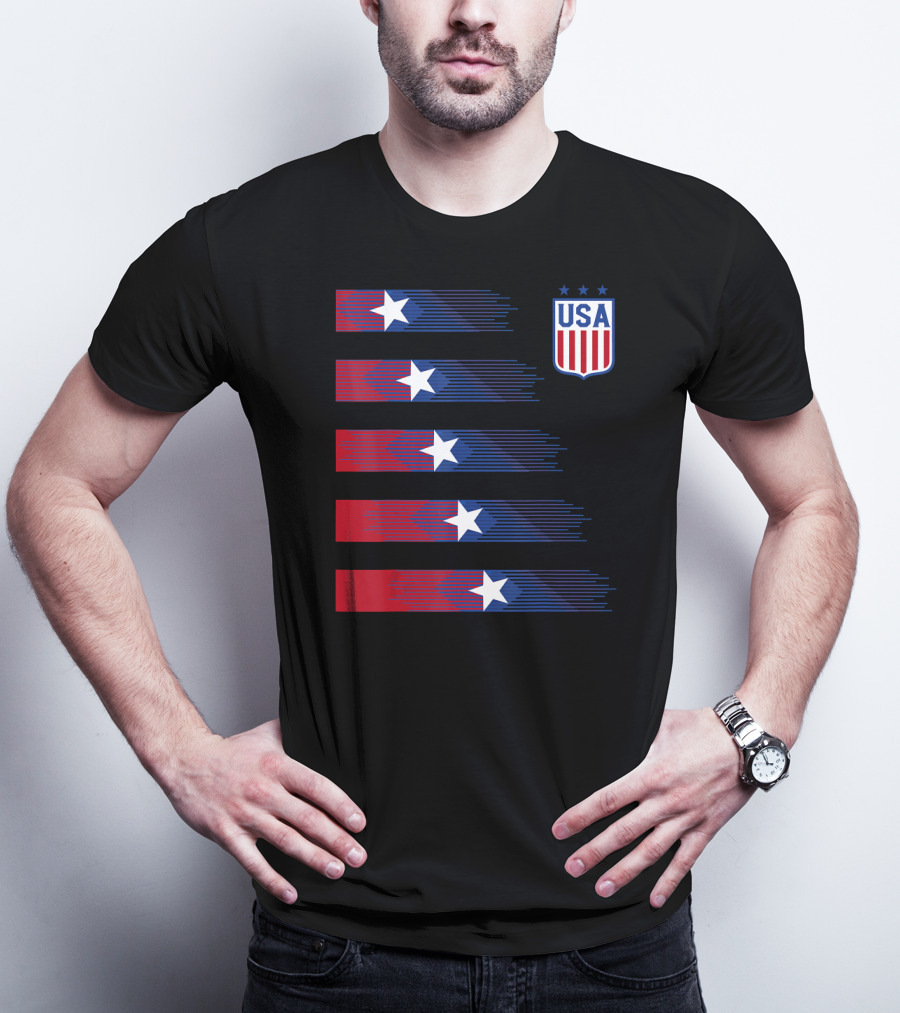 USA Soccer Stars Women Men Kids T-Shirt