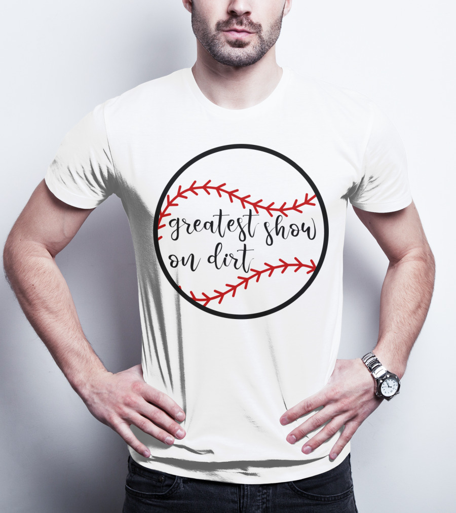 Greatest Show On Dirt Women's Baseball T-Shirt