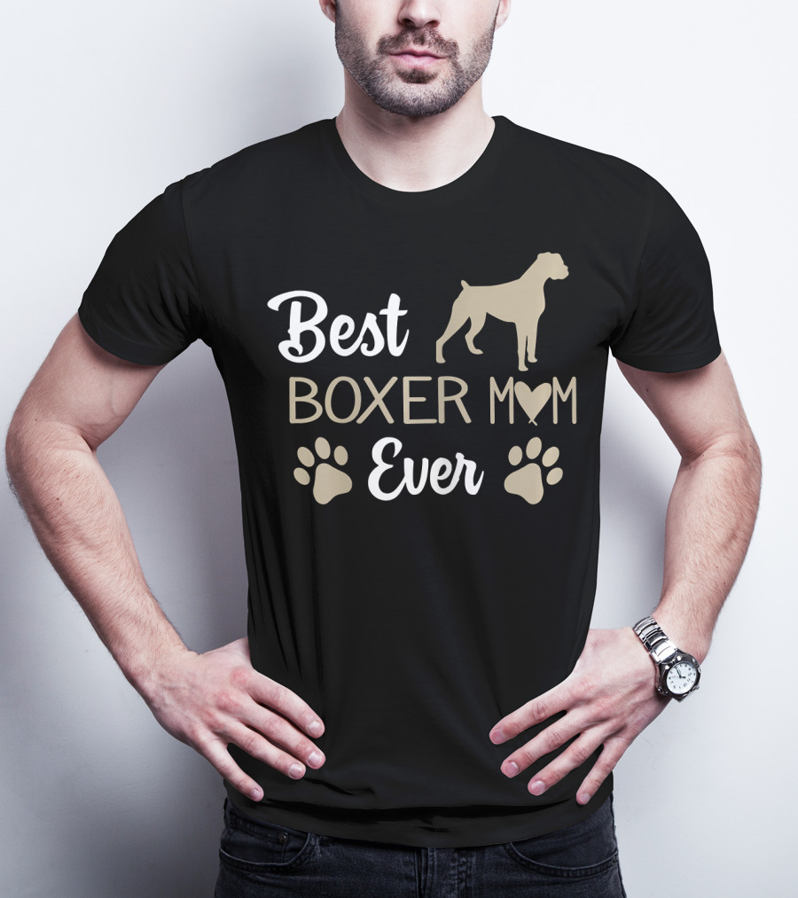 Best Boxer Mom Ever T-Shirt
