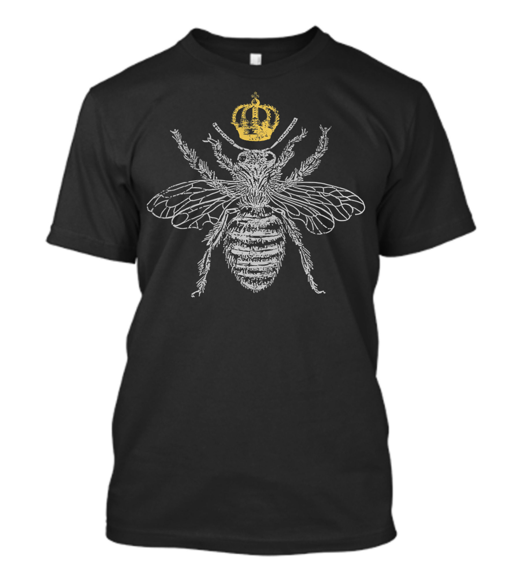 Vintage Queen Bee Crowned Chic T-Shirt