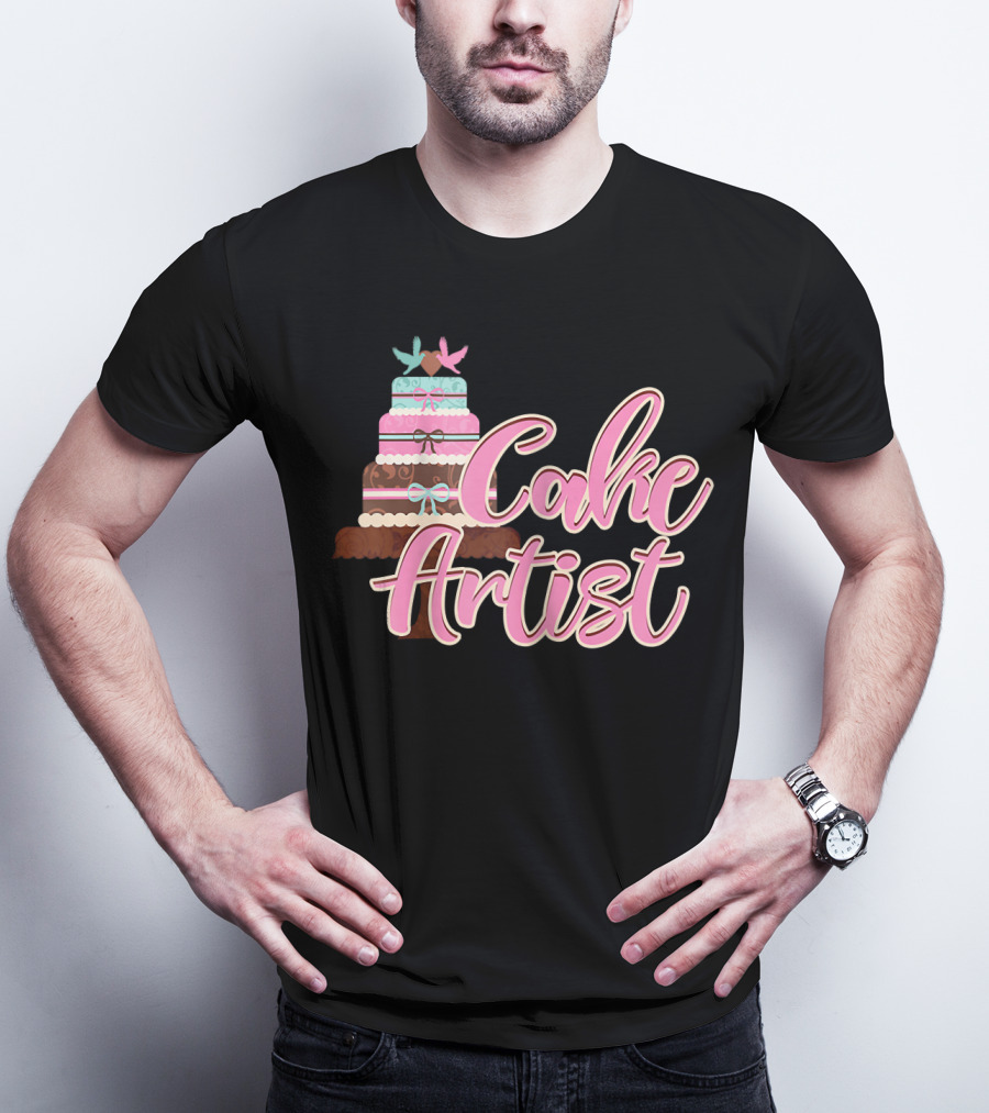 Cake Artist Wedding Cupcake Baking T-Shirt