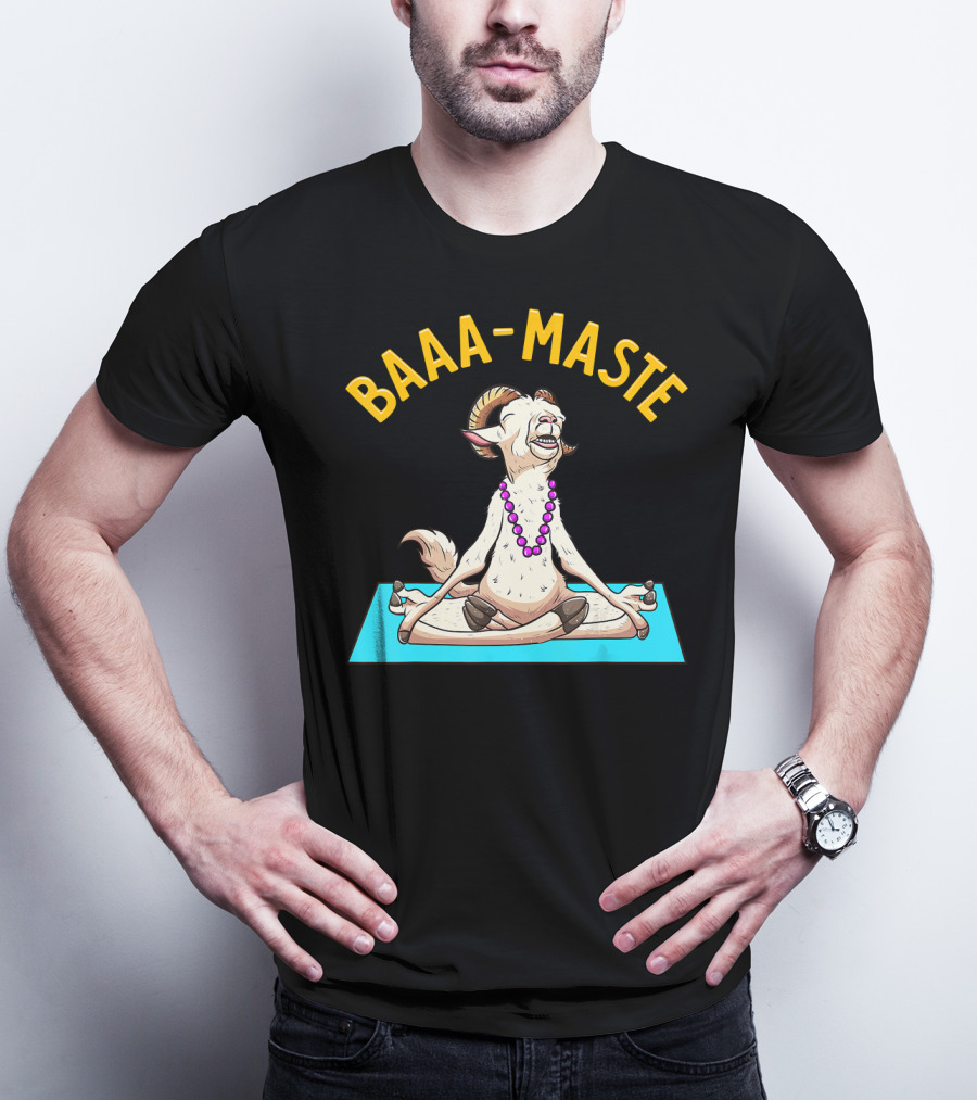 Yoga Goat Baa Maste Zen Spiritu Namaste T-Shirt