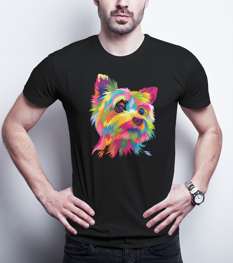 Yorkshire Terrier Vibrant Yorkie Pop T-Shirt