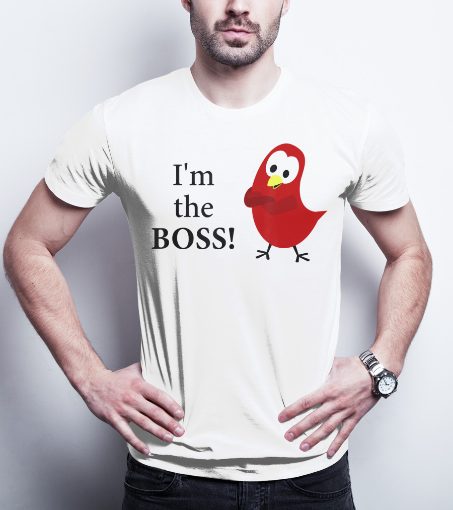 I'm The BOSS Sammy Bird Red Bird Character T-Shirt