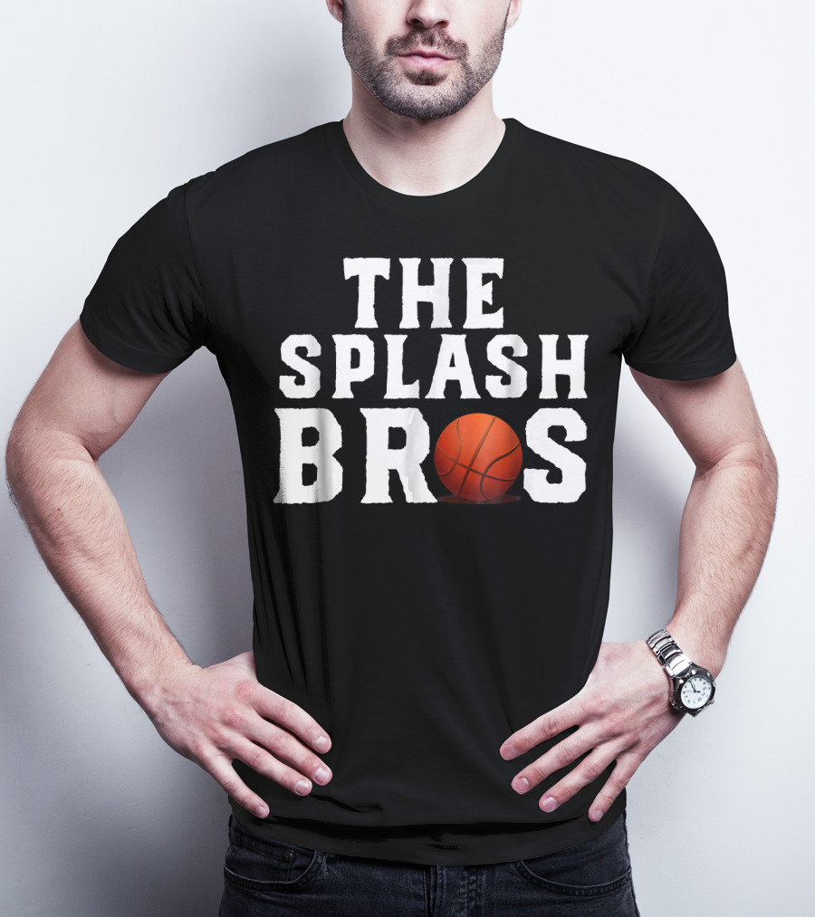 The Splash Bros Basketball Icon With Ball T-Shirt