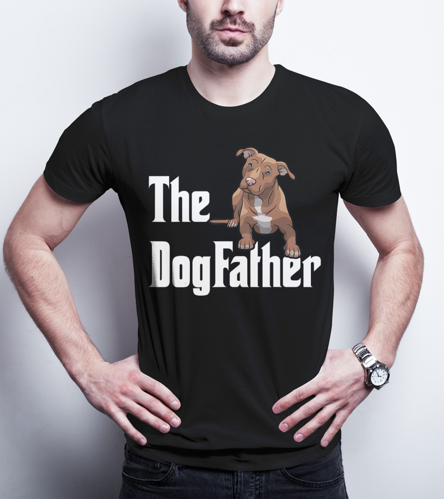 The Dogfather Pitbull Funny T-Shirt