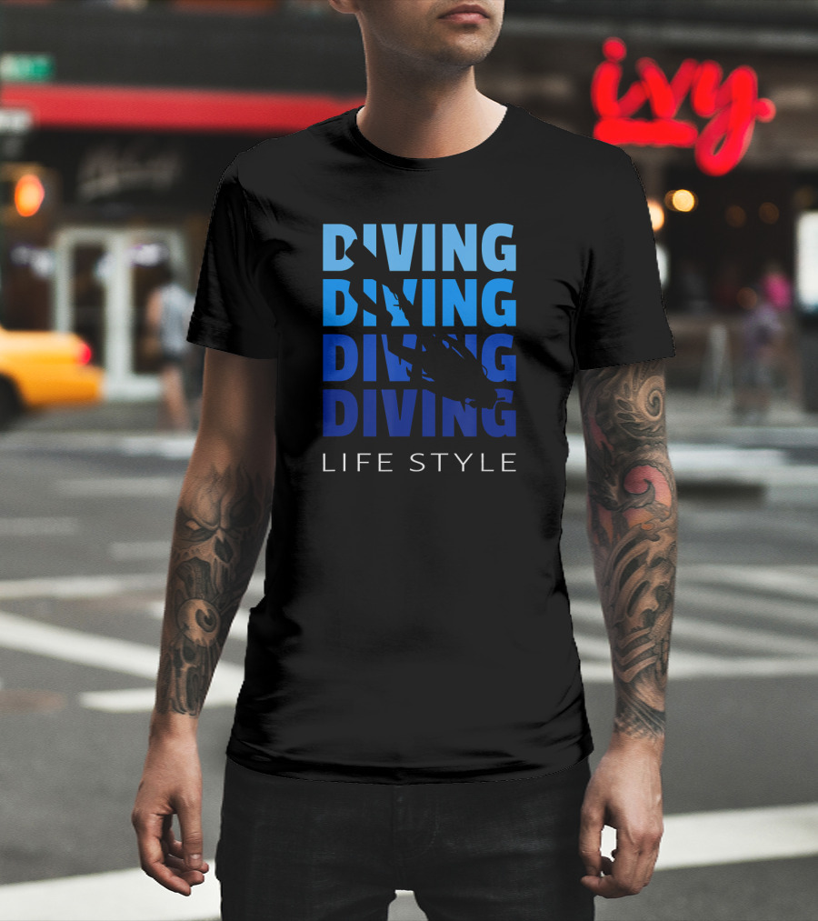 Diving Life Style Scuba Diving Gear Equipment T-Shirt
