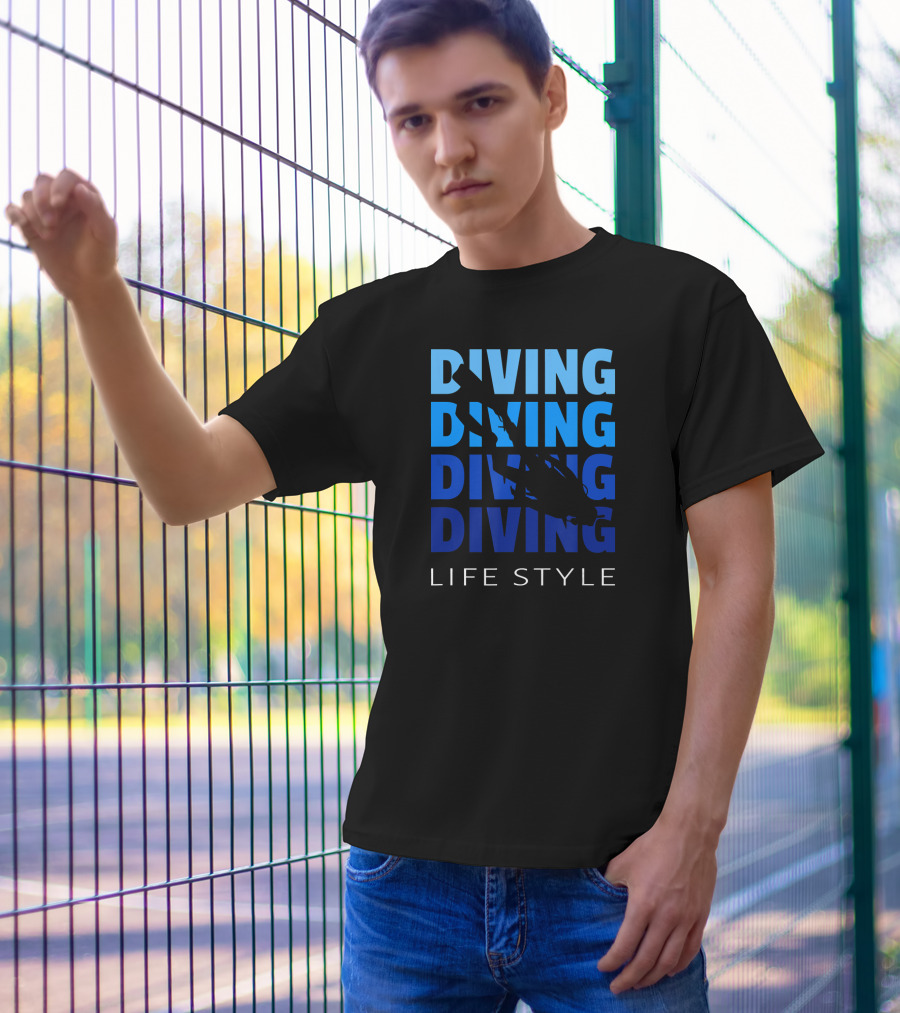 Diving Life Style Scuba Diving Gear Equipment T-Shirt