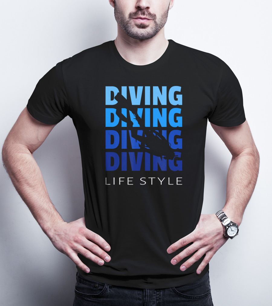 Diving Life Style Scuba Diving Gear Equipment T-Shirt