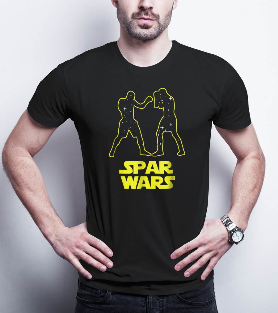 Spar Wars Boxing Starry Fighters Parody Spoof T-Shirt