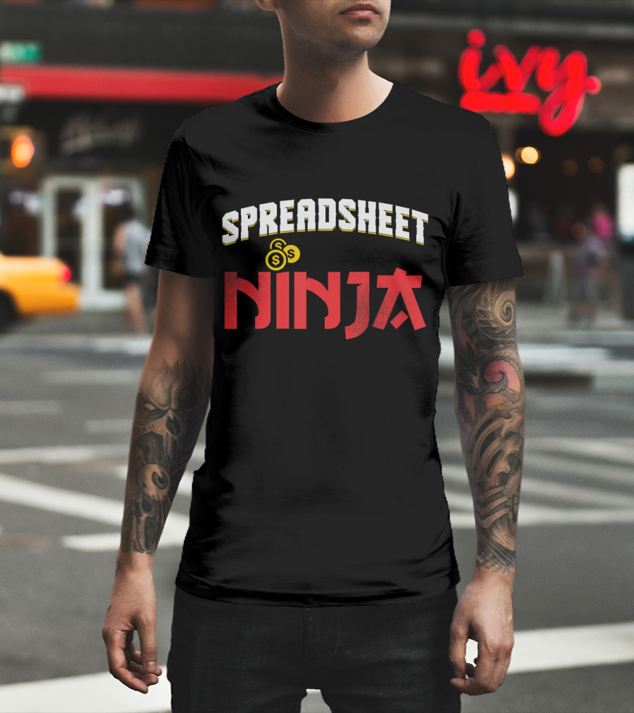 Spreadsheet Ninja CPA Bookkeeper Accountant T-Shirt