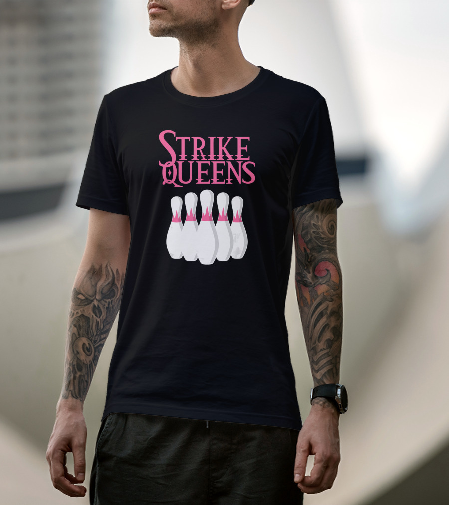 Strike Queens Bowling Pins T-Shirt