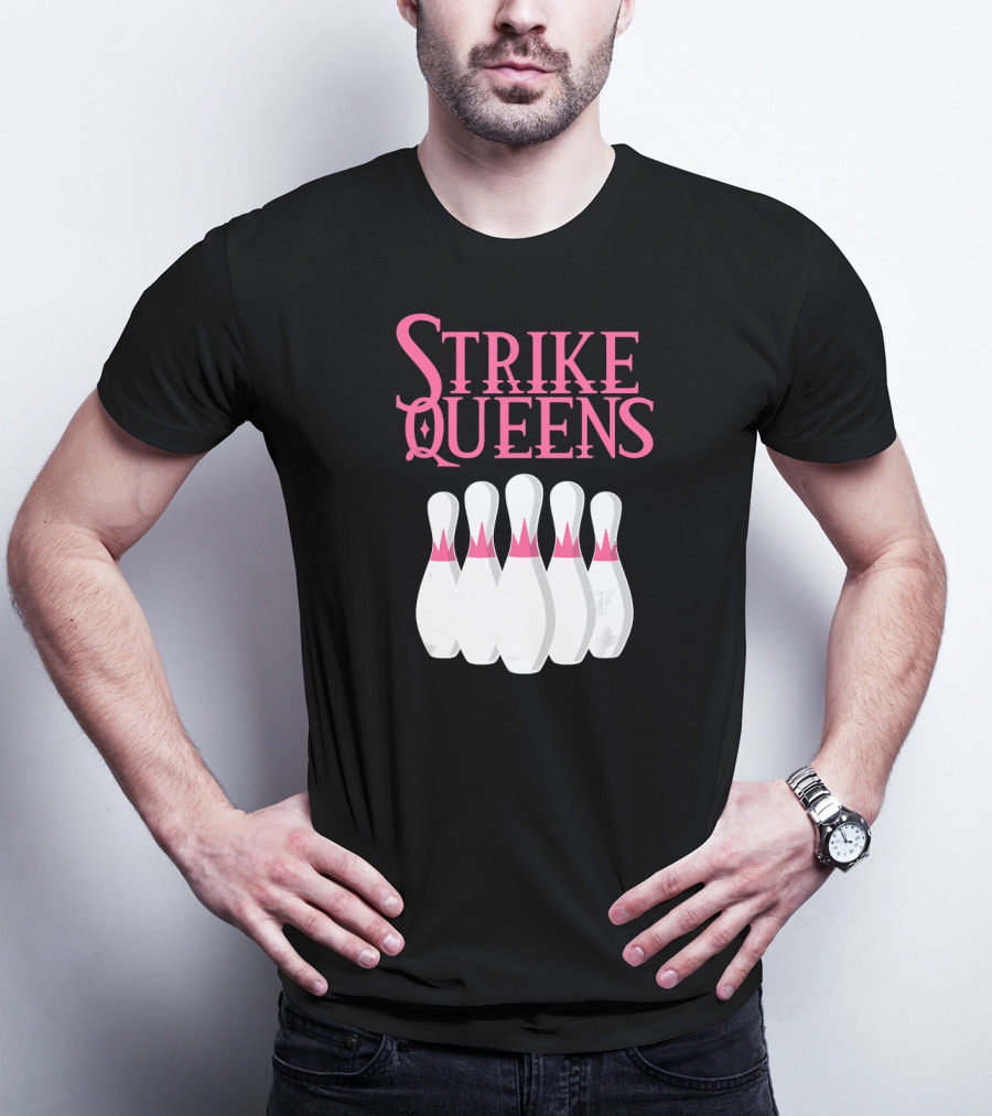 Strike Queens Bowling Pins T-Shirt