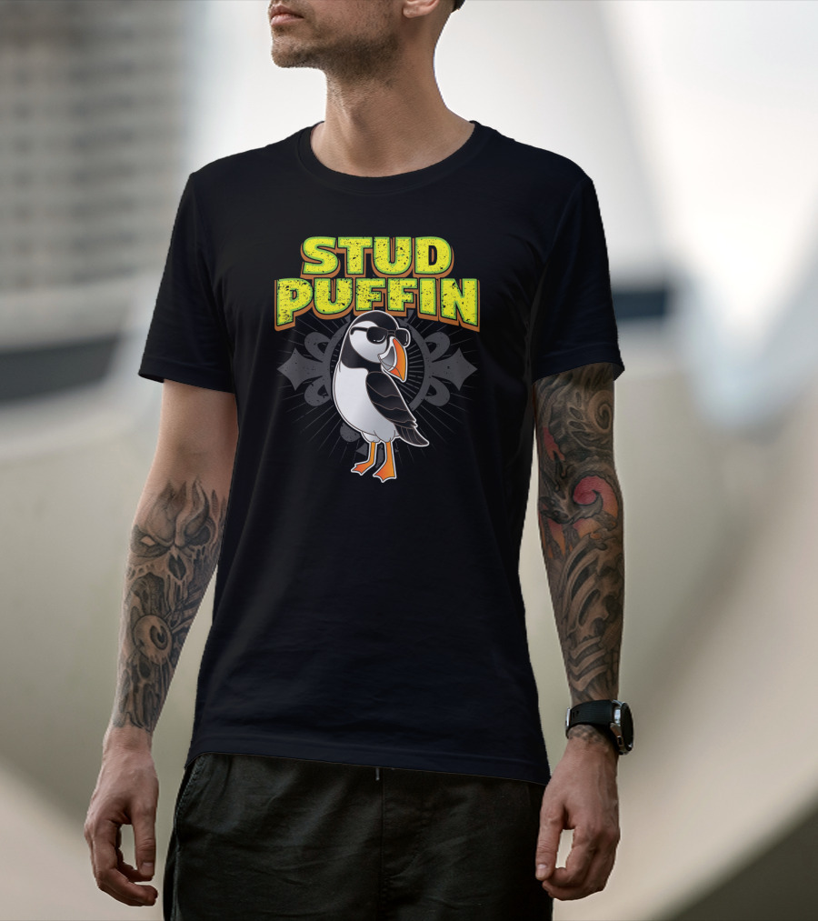 Stud Puffin Cool Seabird Stud Muffin T-Shirt