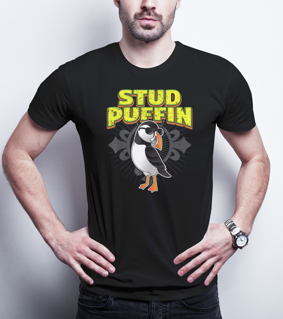 Stud Puffin Cool Seabird Stud Muffin T-Shirt