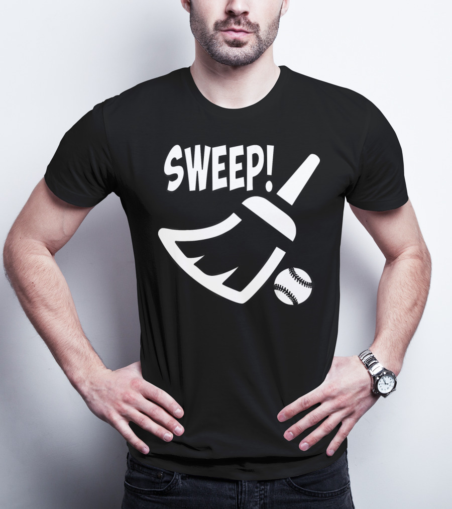 SWEEP Baseball Broom And Ball T-Shirt