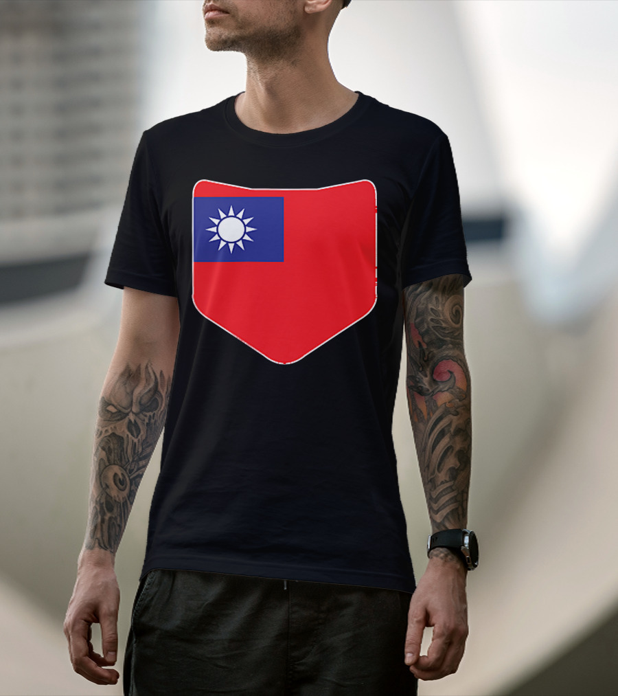 Taiwan Flag Pocket T-Shirt
