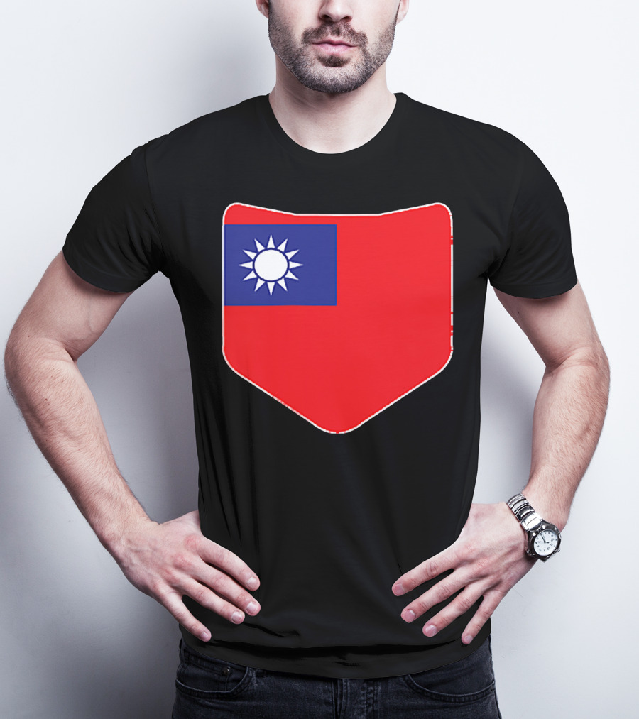 Taiwan Flag Pocket T-Shirt