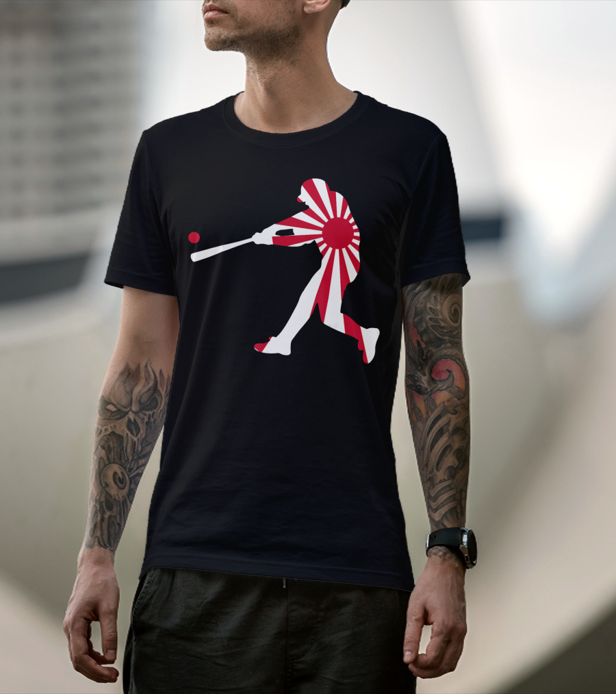 Japan Baseball Rising Sun JPN Batter Class T-Shirt