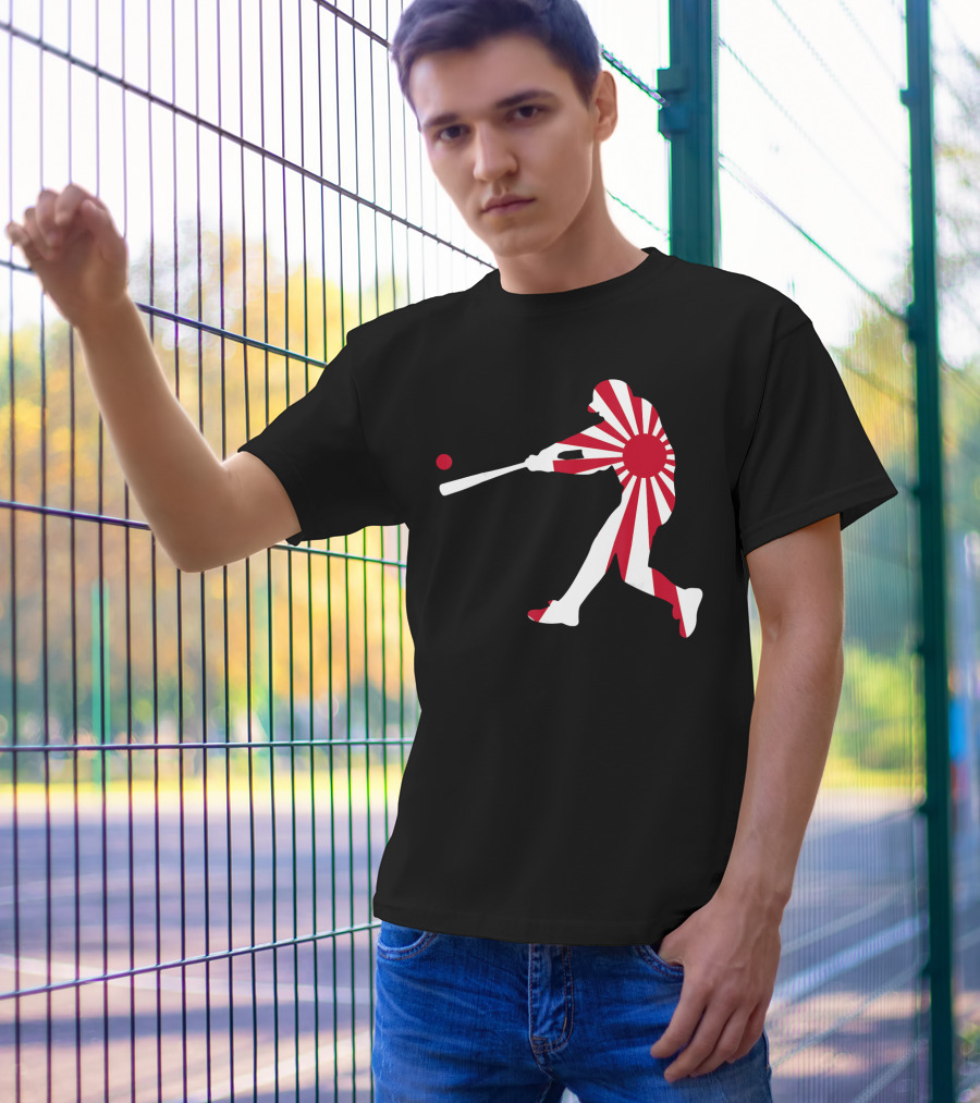 Japan Baseball Rising Sun JPN Batter Class T-Shirt