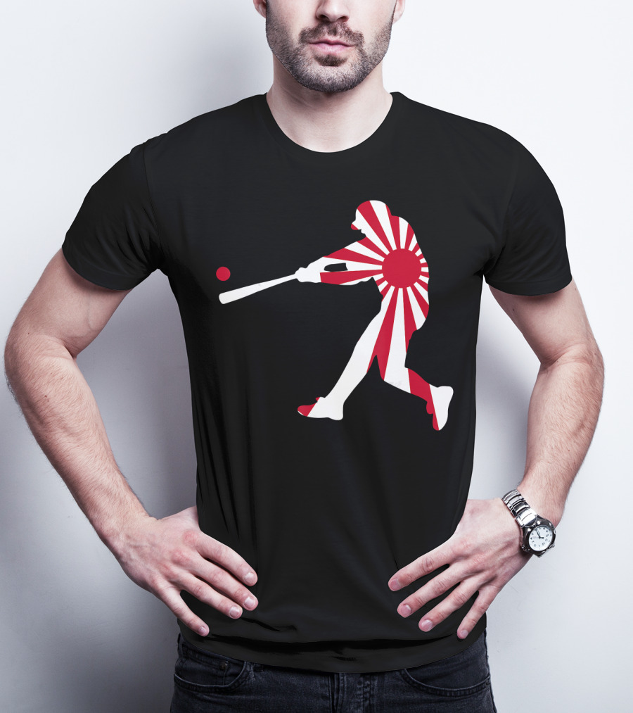 Japan Baseball Rising Sun JPN Batter Class T-Shirt