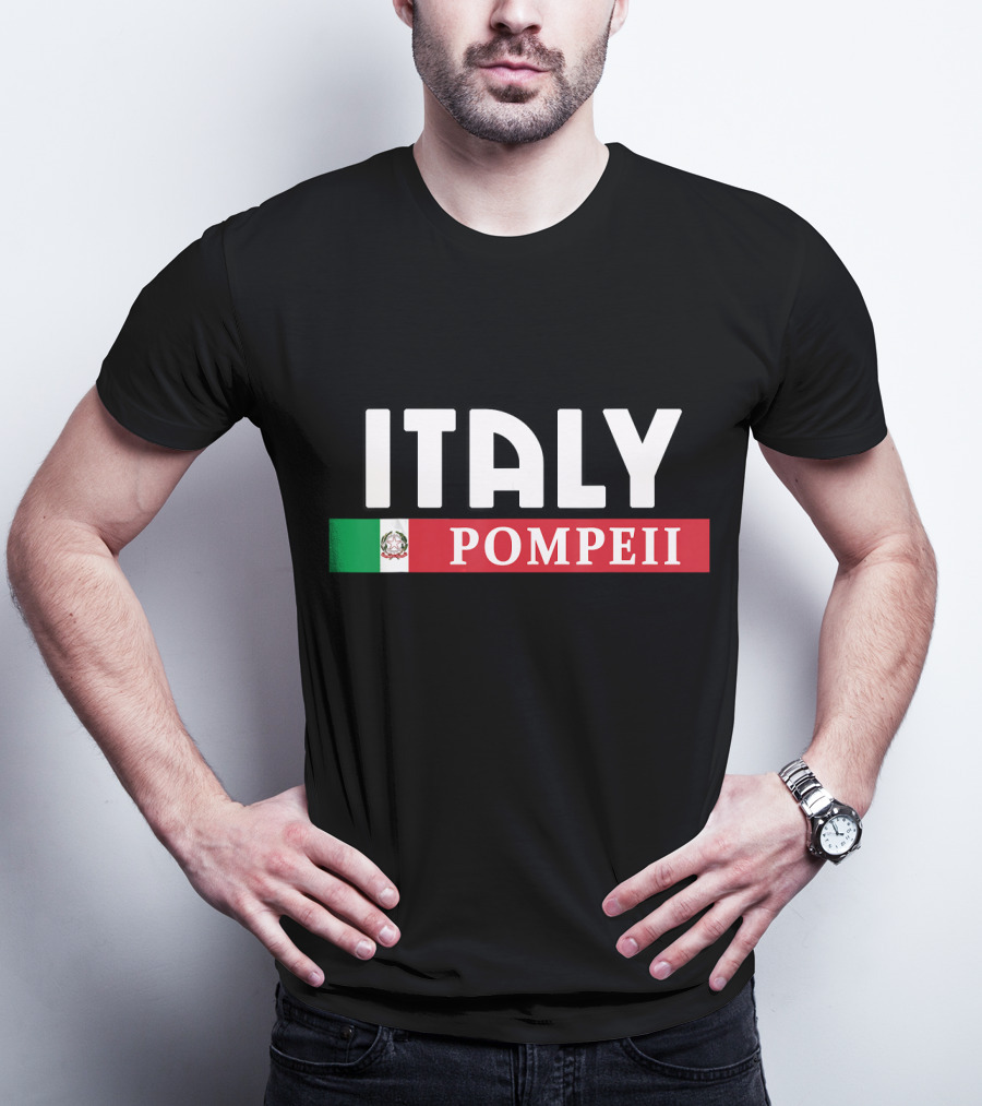 Italy Pompeii Mexican Flag T-Shirt