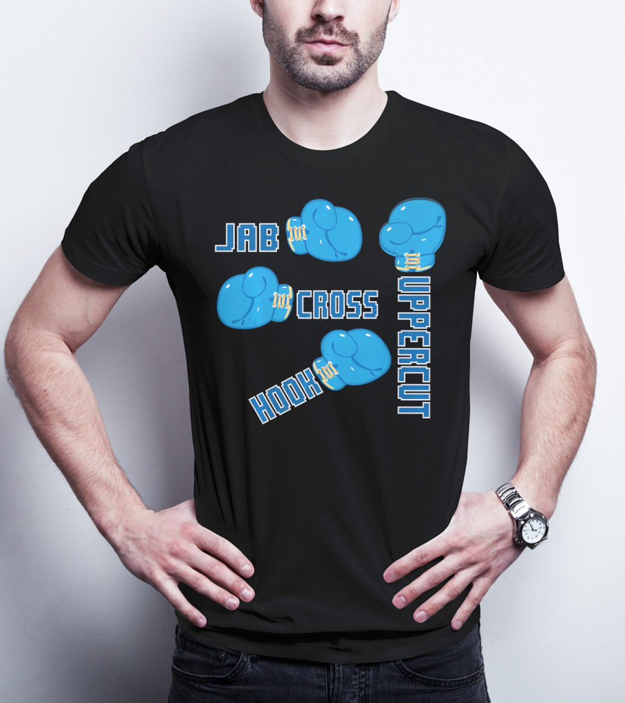 Jab Hook Cross Uppercut Boxing Glove Styles T-Shirt