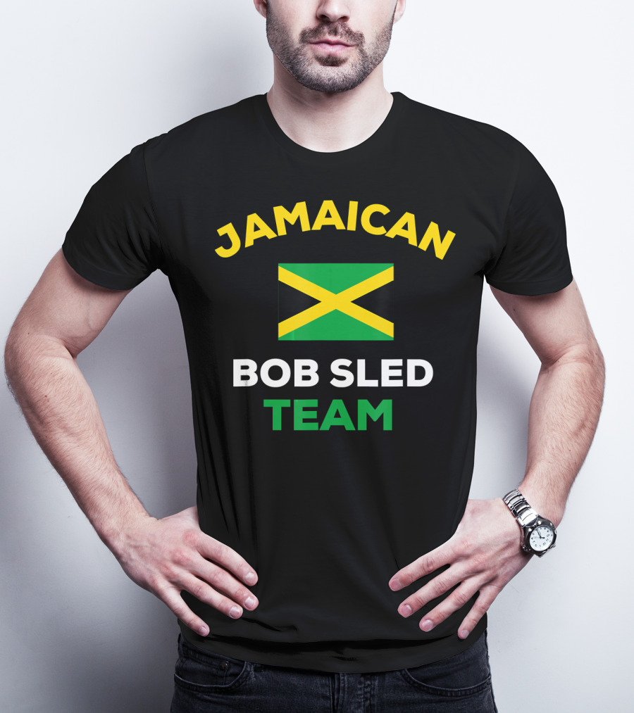 Jamaican Bobsled Team Jamaica Flag Representation T-Shirt