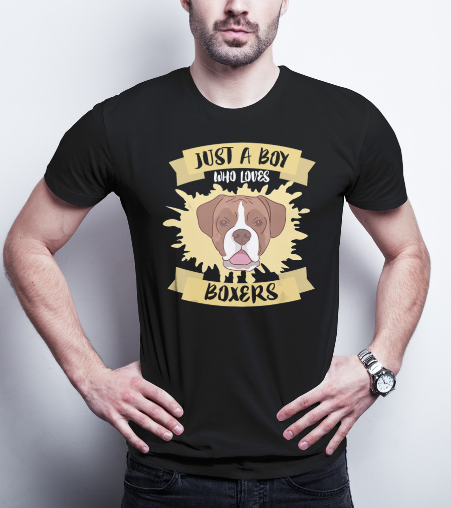 Just A Boy Who Loves Boxers T-Shirt
