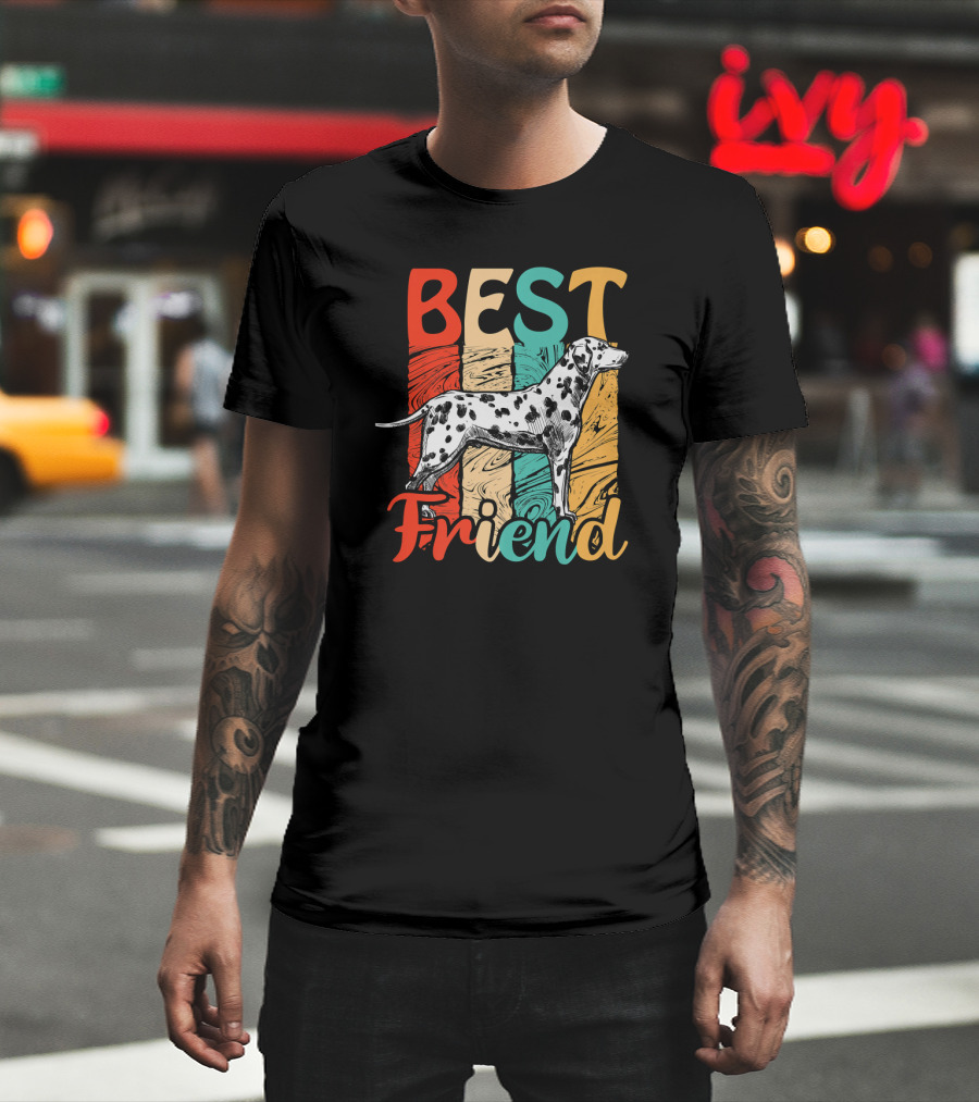 Best Friend Animal Dog Lover Dalmatian T-Shirt