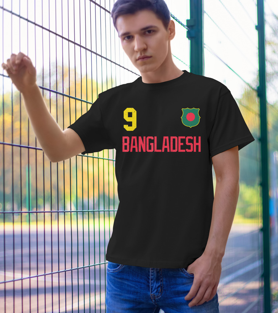 9 Bangladesh Football Soccer Cricket T-Shirt