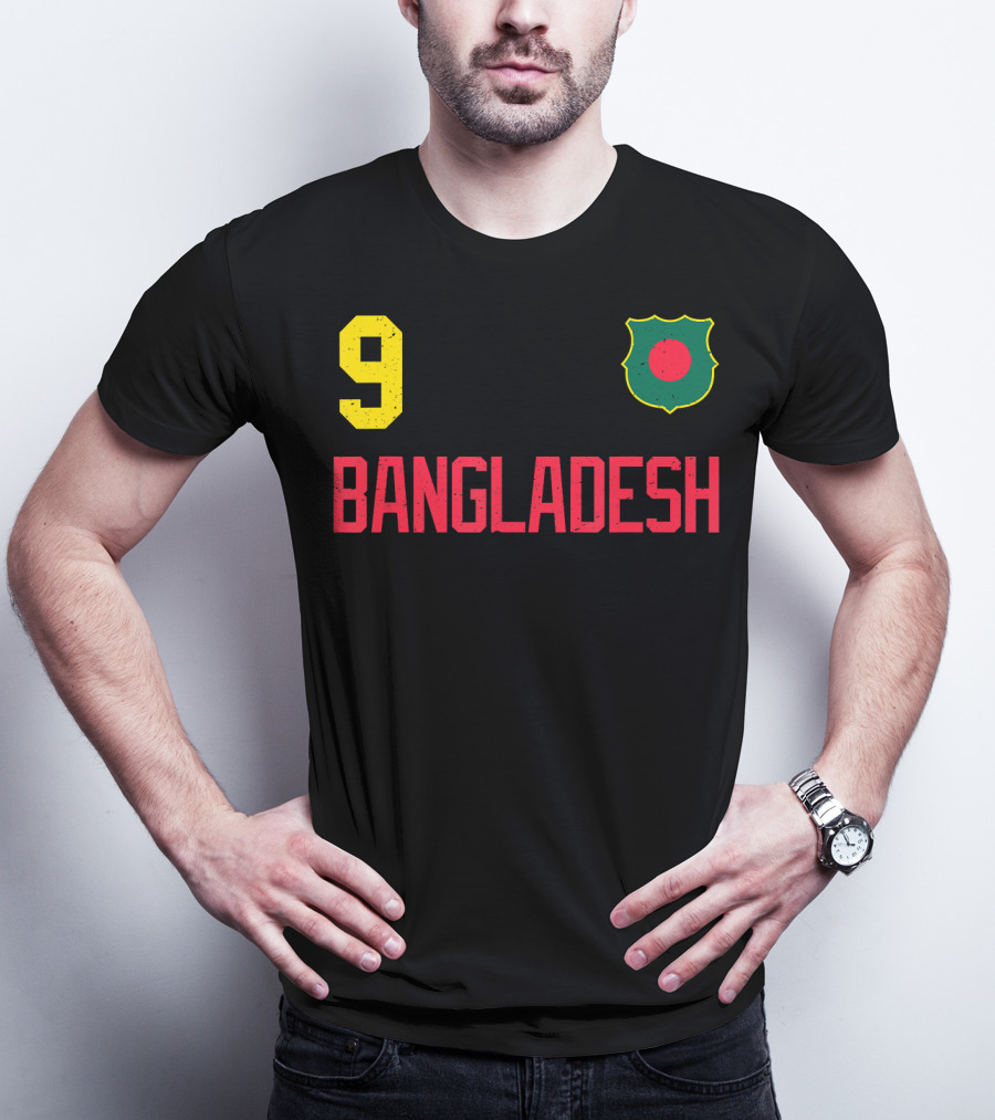 9 Bangladesh Football Soccer Cricket T-Shirt