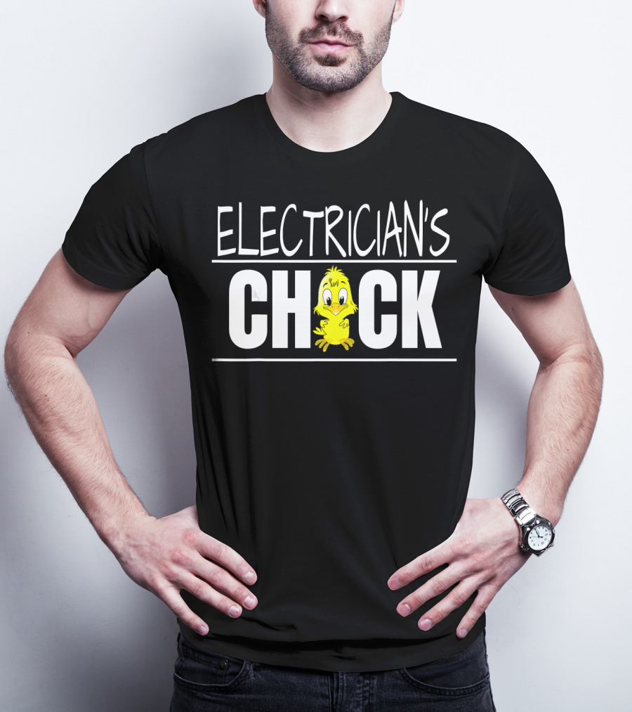 Electrician's Chick Wife Girlfriend Cute Yellow Bird T-Shirt