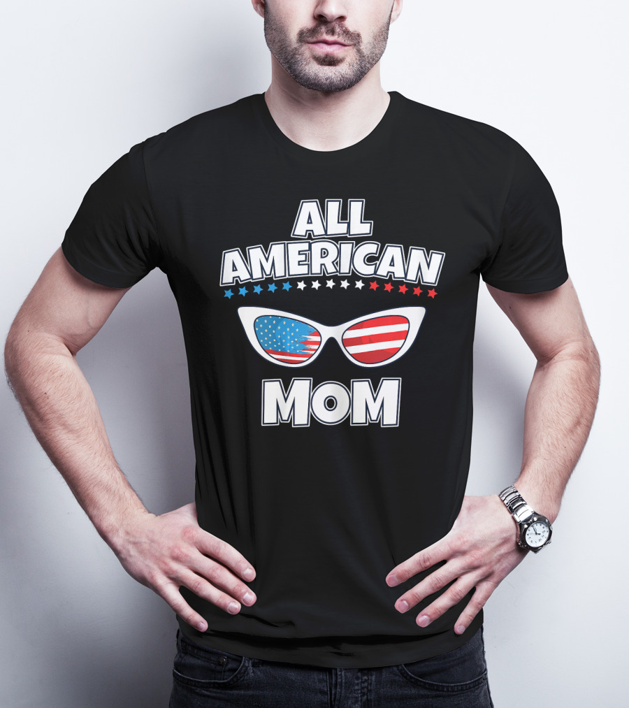 All American Mom Patriotic Sunglasses T-Shirt