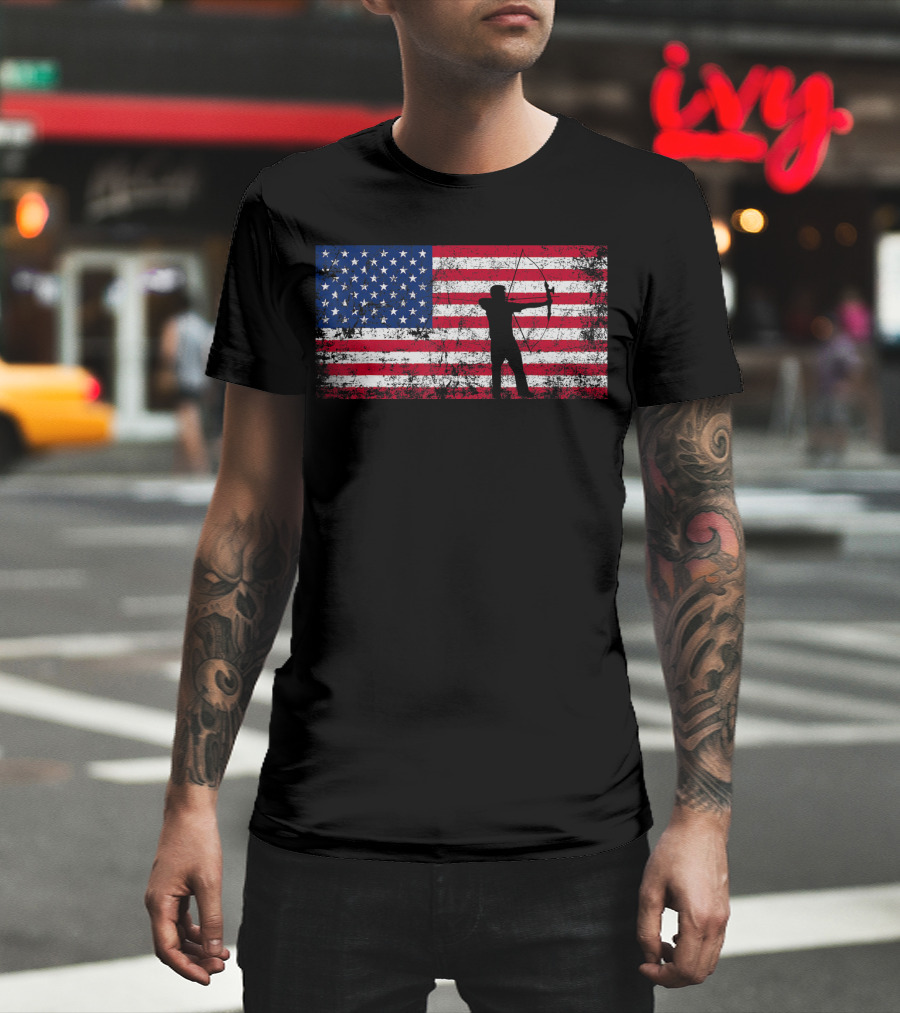 American Flag Archery T-Shirt